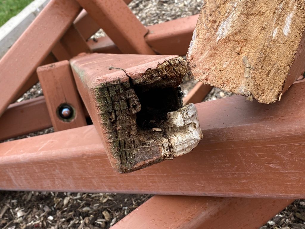 To Rehab a Redwood Swing Set - All About The House