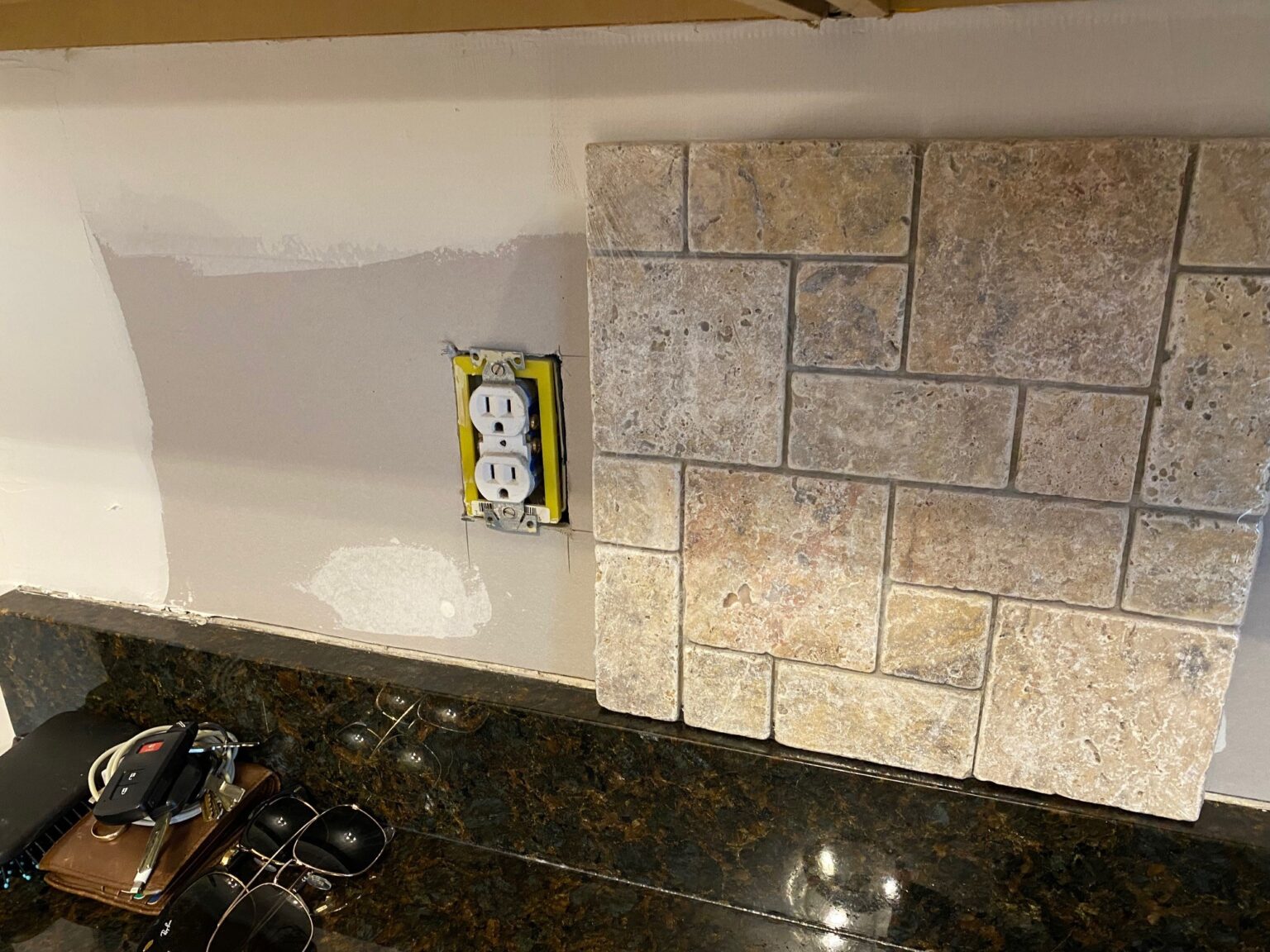 Grouting Hell – For a Natural Stone Mosaic Backsplash - All About The House